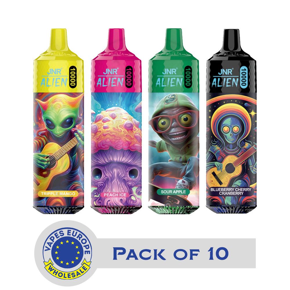 JNR Alien 10000 | 50+ Flavours | Vapes Europe Wholesale