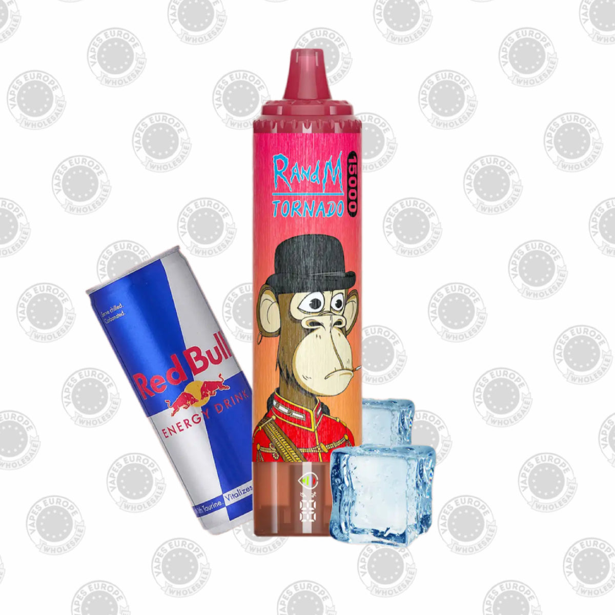 RAndM Tornado 15000 Strawberry Red Bull – Energizing Vape Flavour